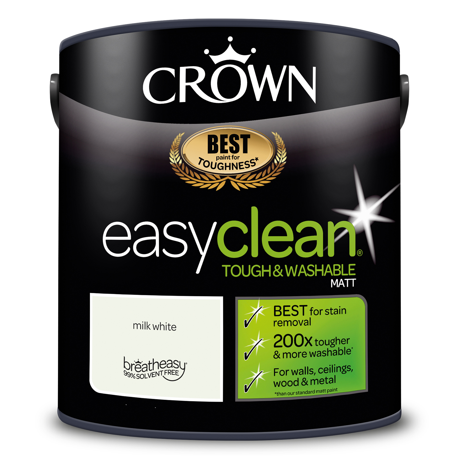 Crown Paints easyclean® Matt Emulsion – Whites | Decor 8 Stornoway